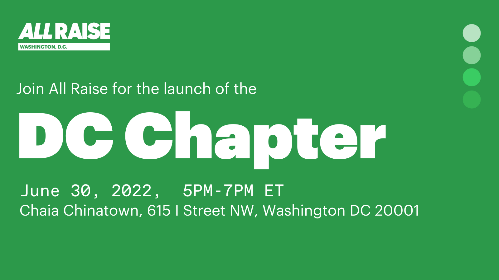 DC Chapter Launch Event